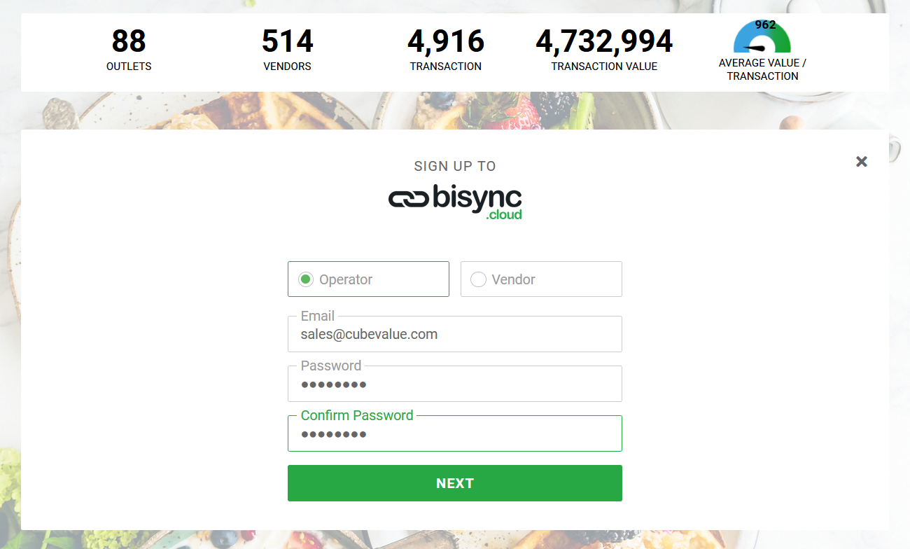 Bisync ERP: How to Sign-Up - BISYNC.CLOUD Bisync