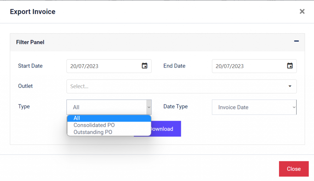 Active PO - Receiving & Consolidation - BISYNC.CLOUD