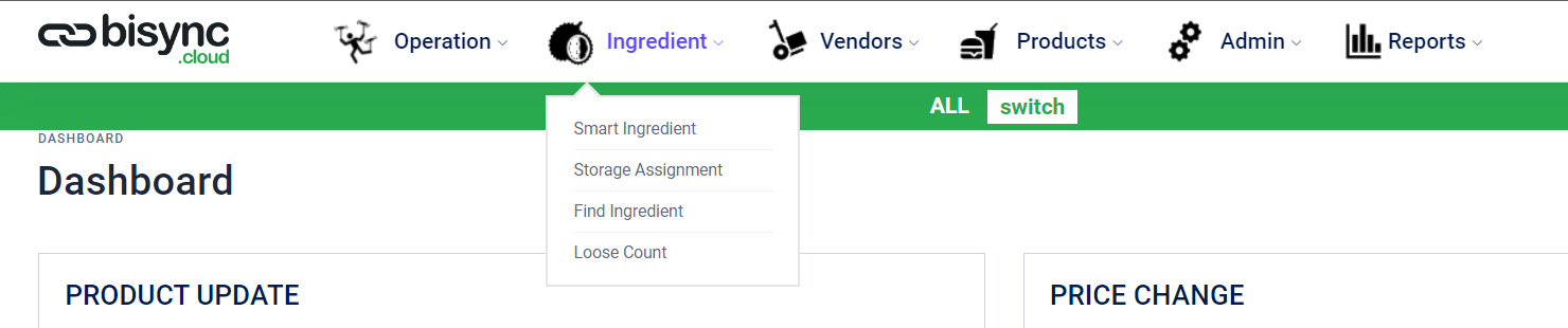 Finding Ingredients Bisync Cloud