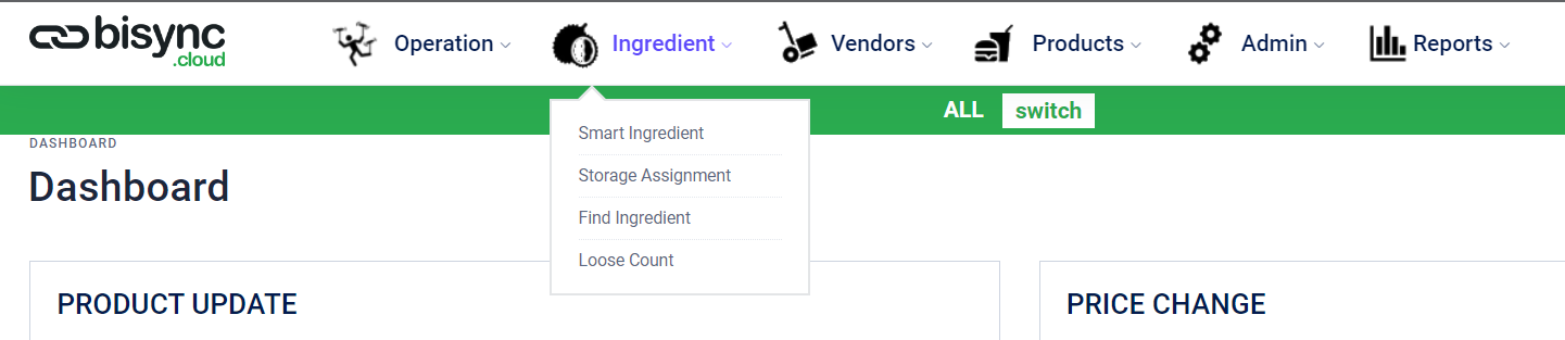 Creating Smart Ingredient - BISYNC.CLOUD
