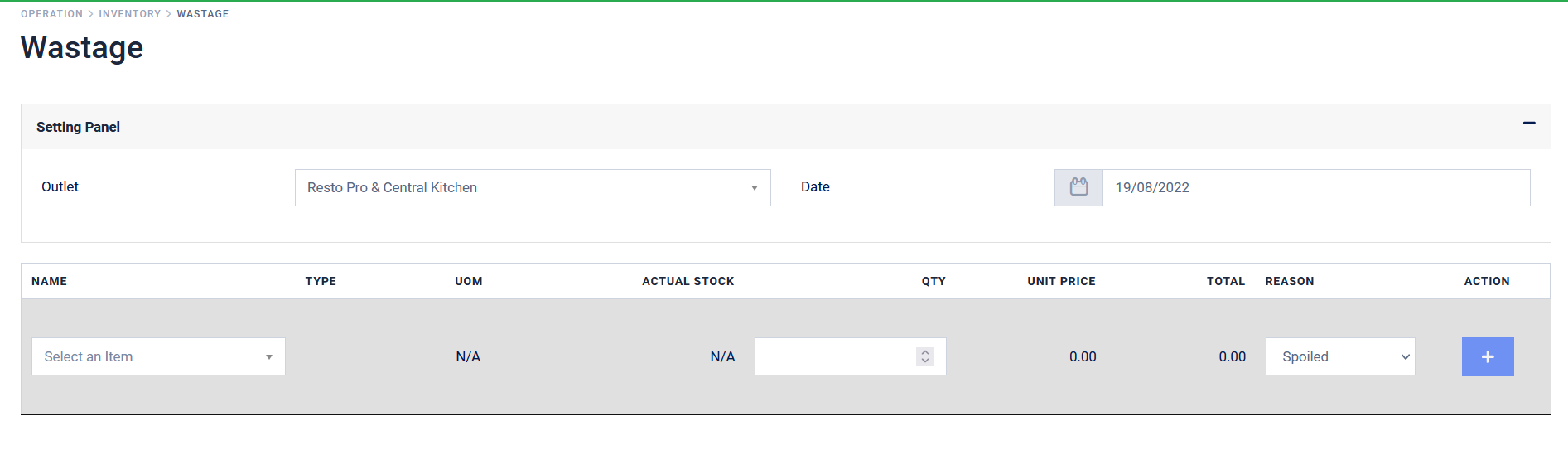 Reporting Wastages - BISYNC.CLOUD
